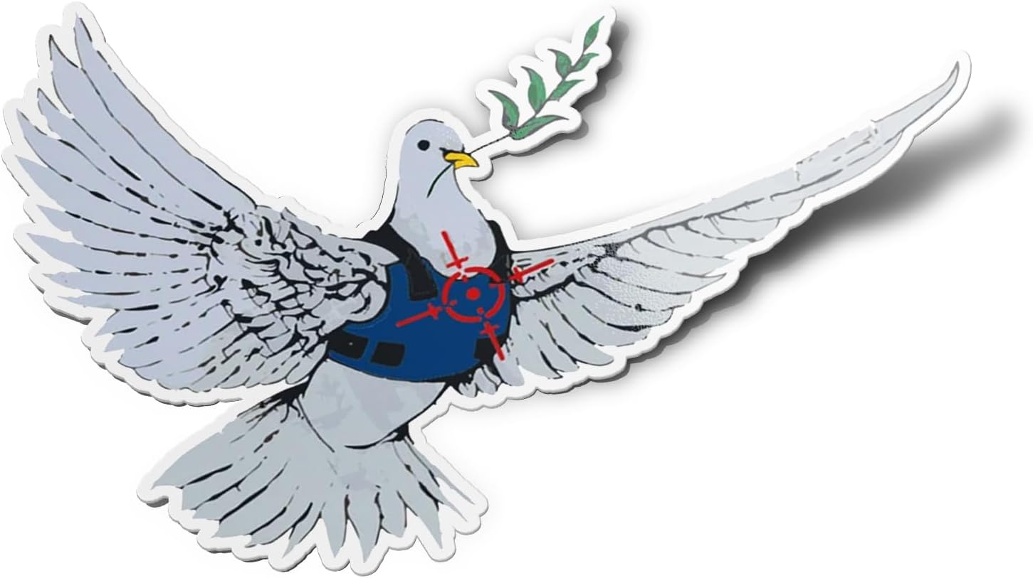 Banksy Graffiti Street Art Dove Target Peace Love Freedom Sticker Pack ...
