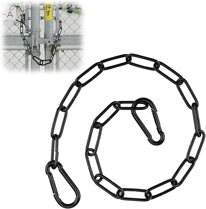 Gate Chain Lock 20 inch Stainless Steel Gate Link Chain Lock with Both ...