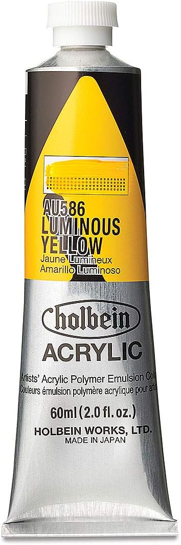 Amazon.com: Holbein Heavy Body Artist Acrylic Luminous Set of 6, 60ml ...