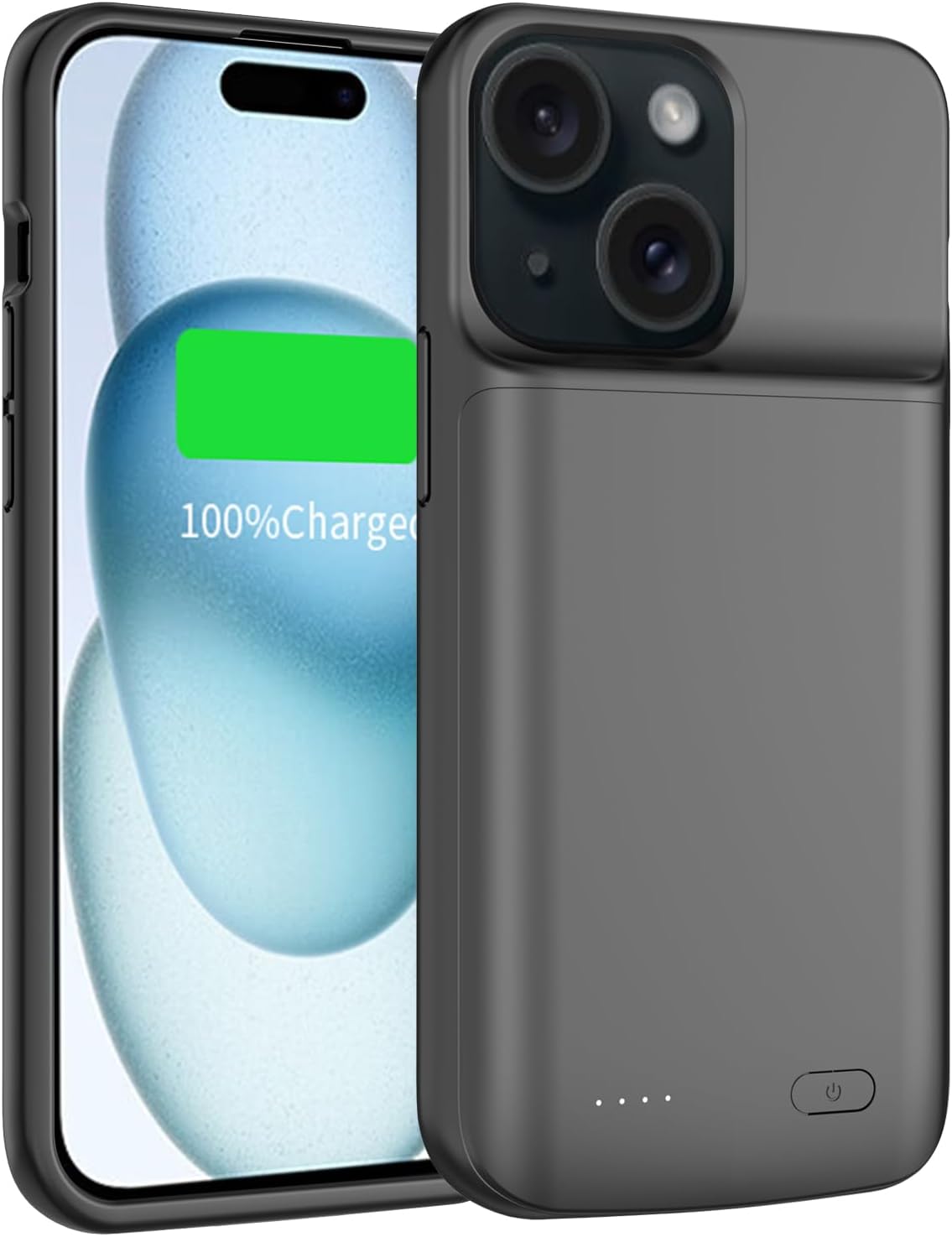 Amazon.com: GIN FOXI 15W Fast Charging Battery Case for iPhone 15/15 ...