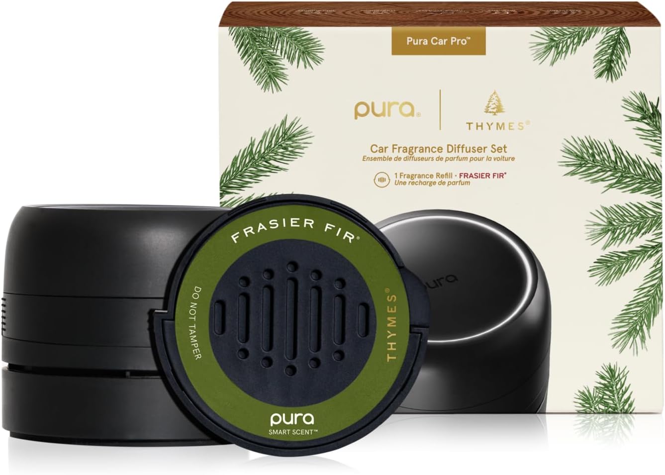 Amazon.com: Thymes Frasier Fir Pura Car Pro Diffuser - Pura Pro Car Air ...