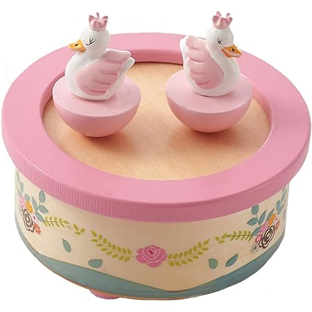 Amazon.com: RUYU Wooden Music Box,Musical Box Swan Toy Decoration ...