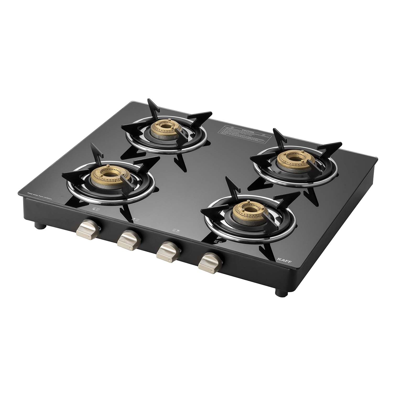 KAFF CTE 58 4B Gas Stove/Cooktop 4 Burners with Manual Electric ...