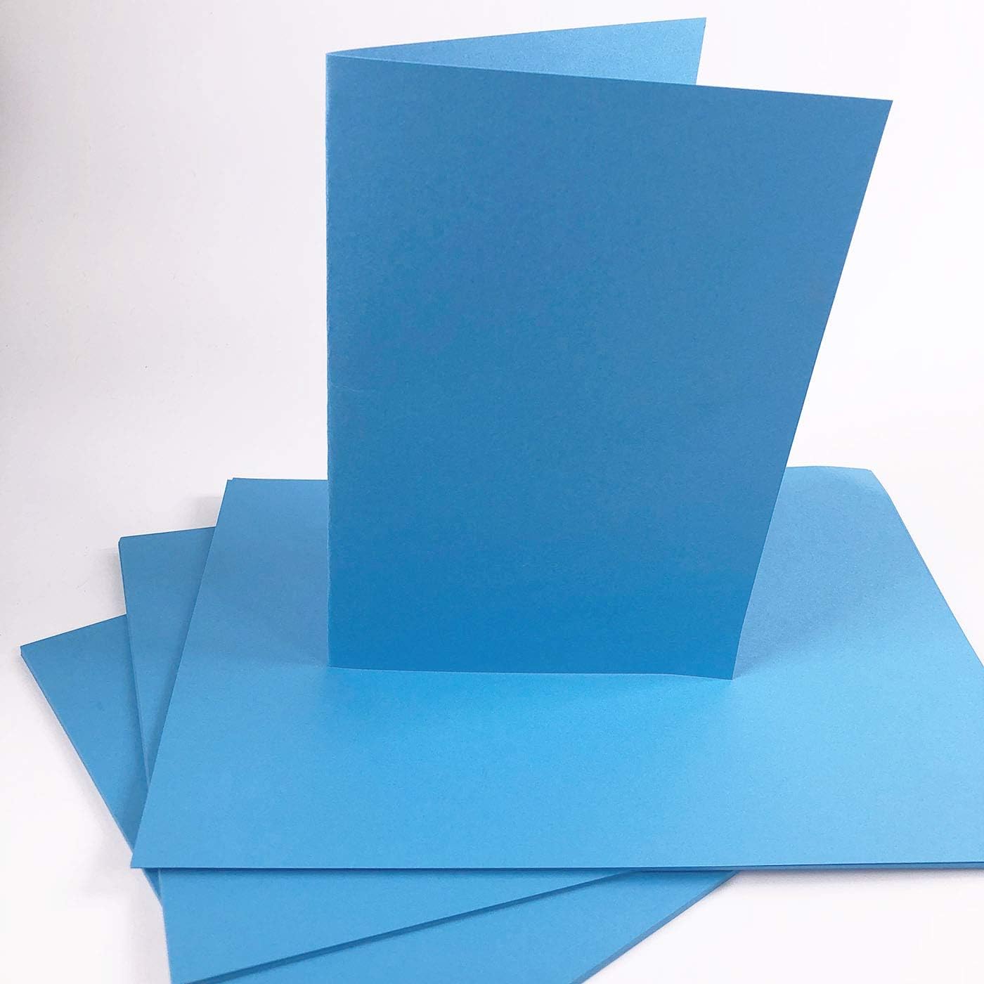 BCreativetolearn A4 Vibrant Blue Card 50 Sheets 160gsm Coloured Craft ...