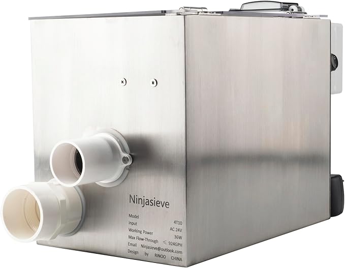 Amazon.com : NinjaSieve RDF Automatic Rotary Drum Filter for Koi ...