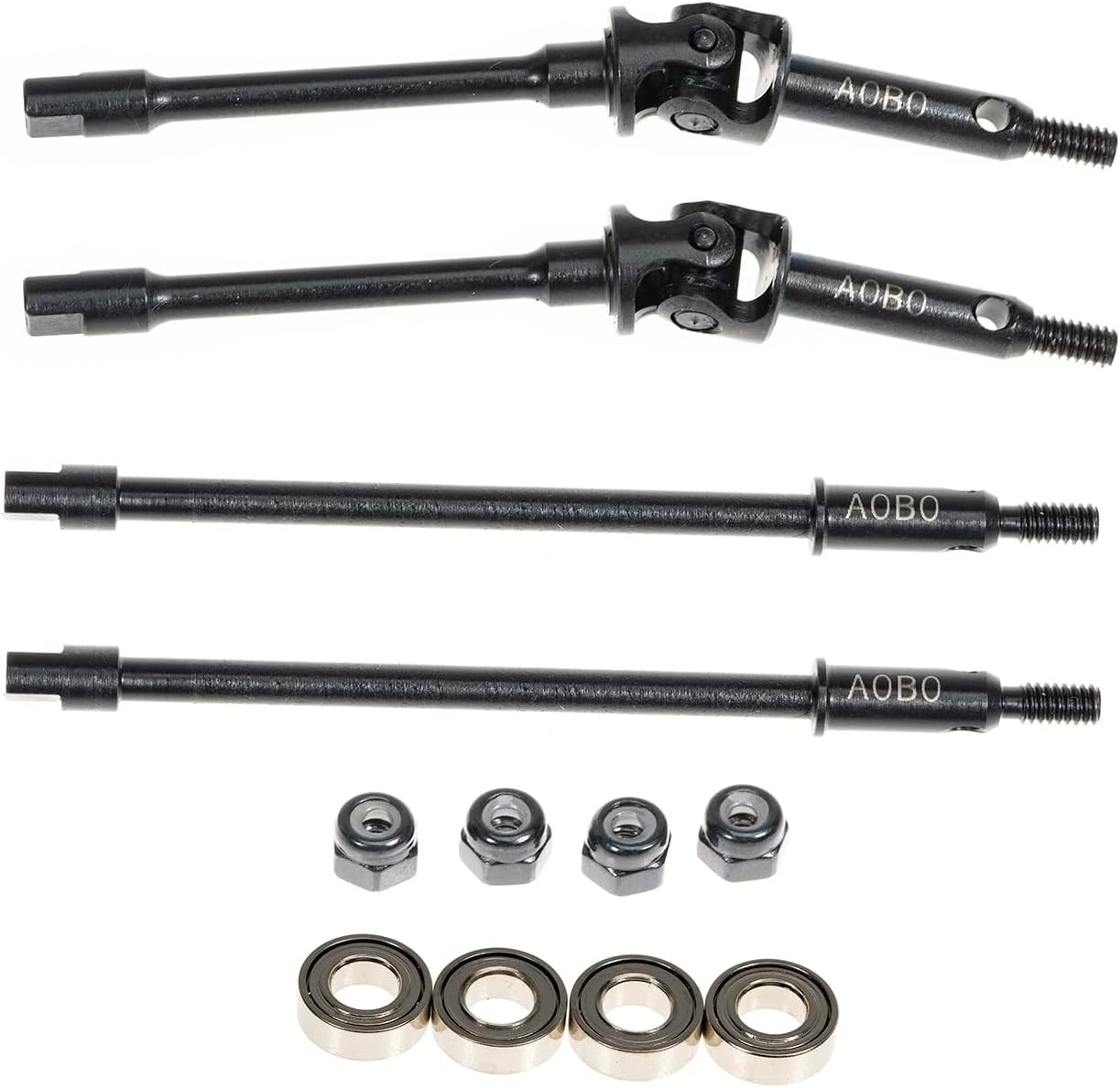 Amazon.com: RampCrab Steel Universal Joint Drive Shaft for SCX24 AX24 1 ...