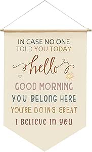 Amazon.com: In Case No One Told You Today, Classroom Wall Hanging ...
