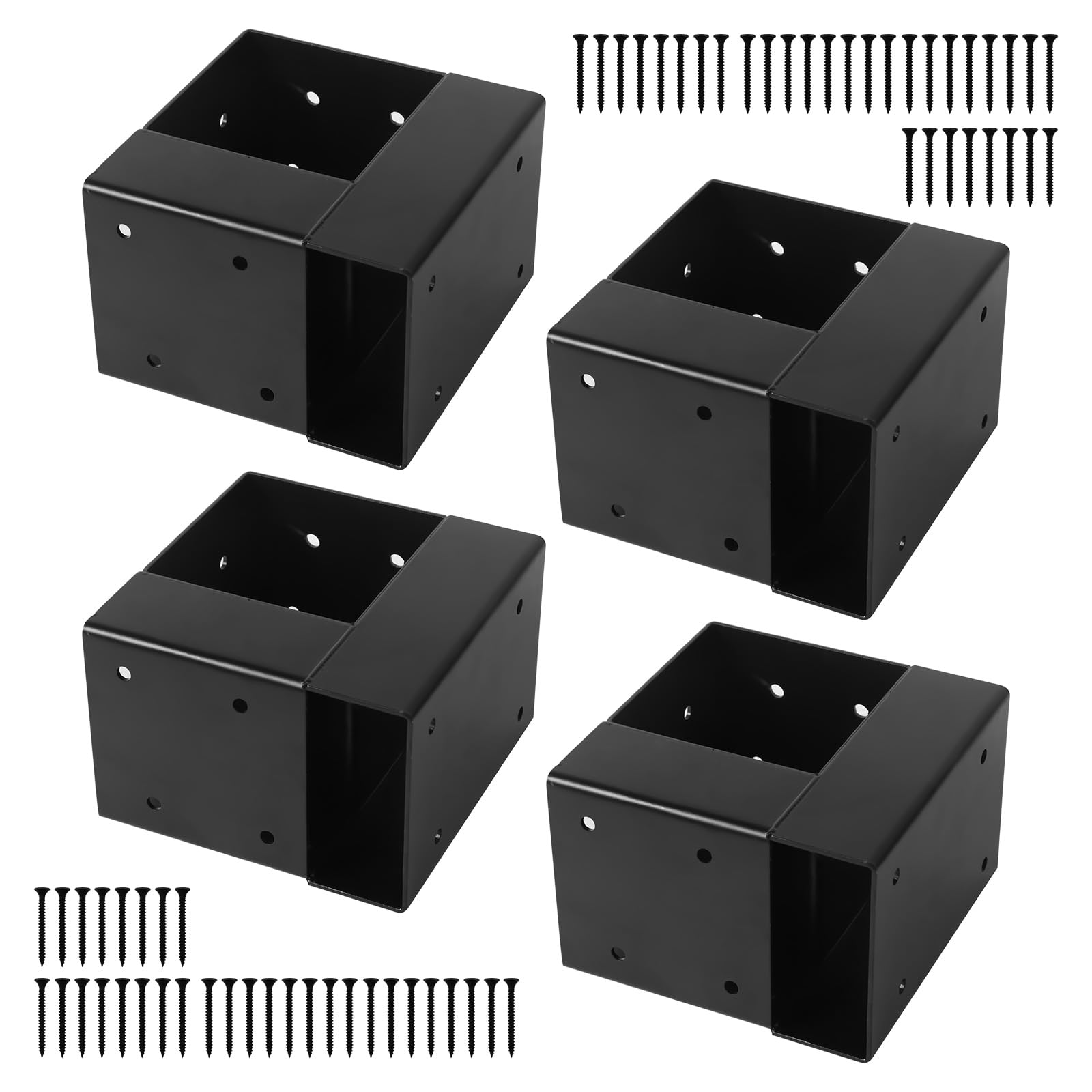 Amazon.com: Rasugarlary 4 Pcs Workbench Brackets, 4x4 3-Way Right Angle ...