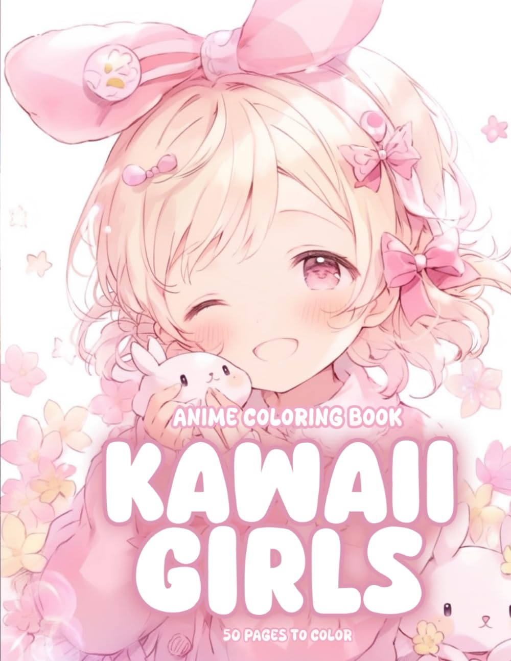 Amazon.com: Anime Coloring Book Kawaii Girls: Cute Girls To Color For ...