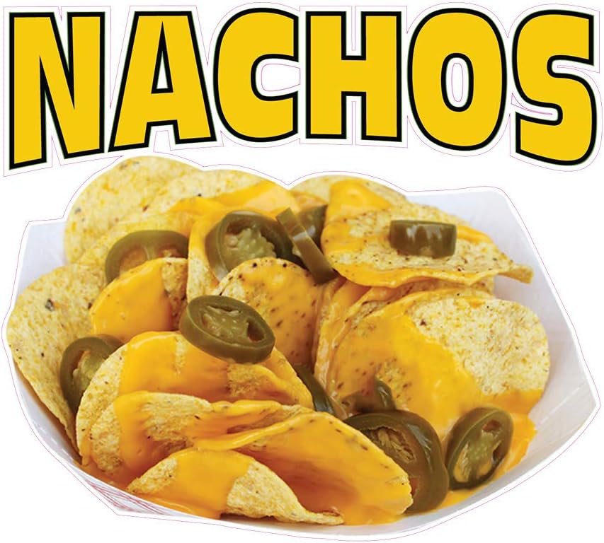 Amazon.com : Die-Cut Sticker Multiple Sizes Nachoes Style A Restaurant ...