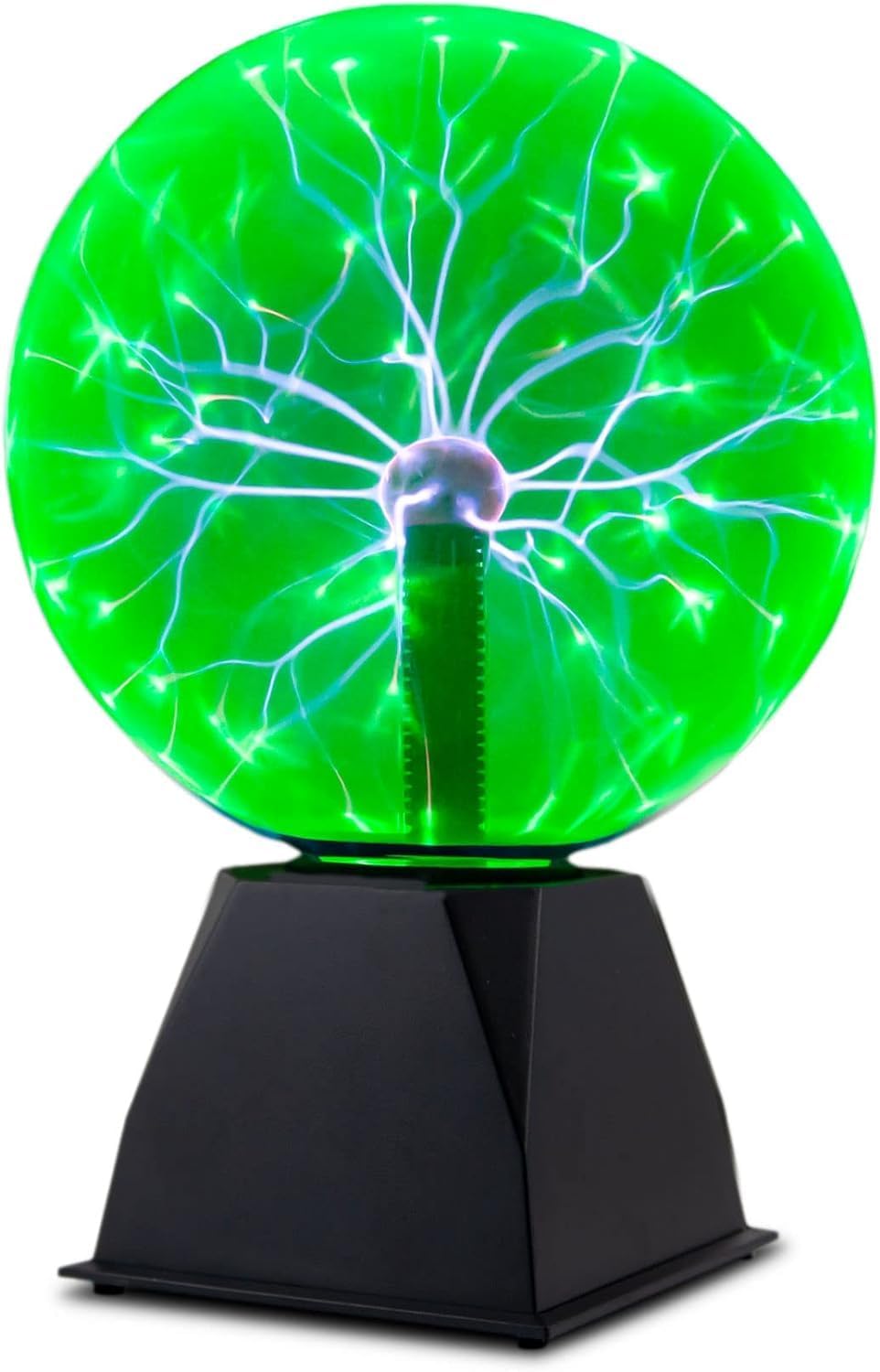 Pelddy Touch Sound Sensitive Glass Plasma Ball Lamp Crystal Green Color ...