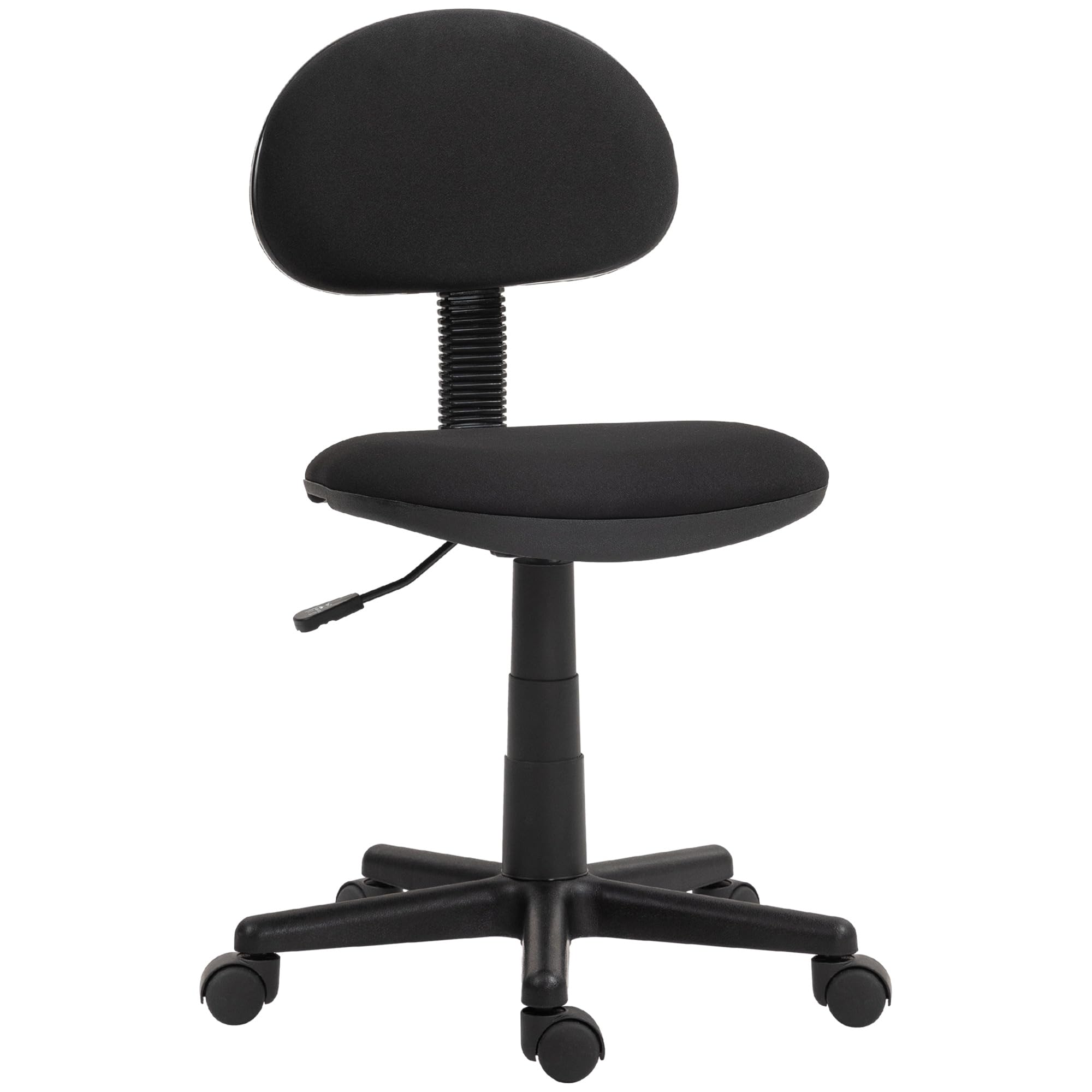 HOMCOM Armless Office Chair, Small Desk Chair, Height Adjustable ...