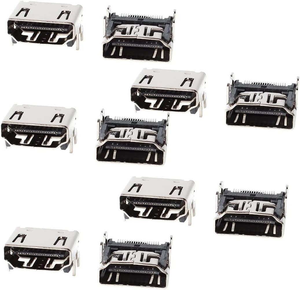 Amazon.com: XYWHPGV 10 x HDMI Female Connector PCB Mount Jack 19pin SMT ...