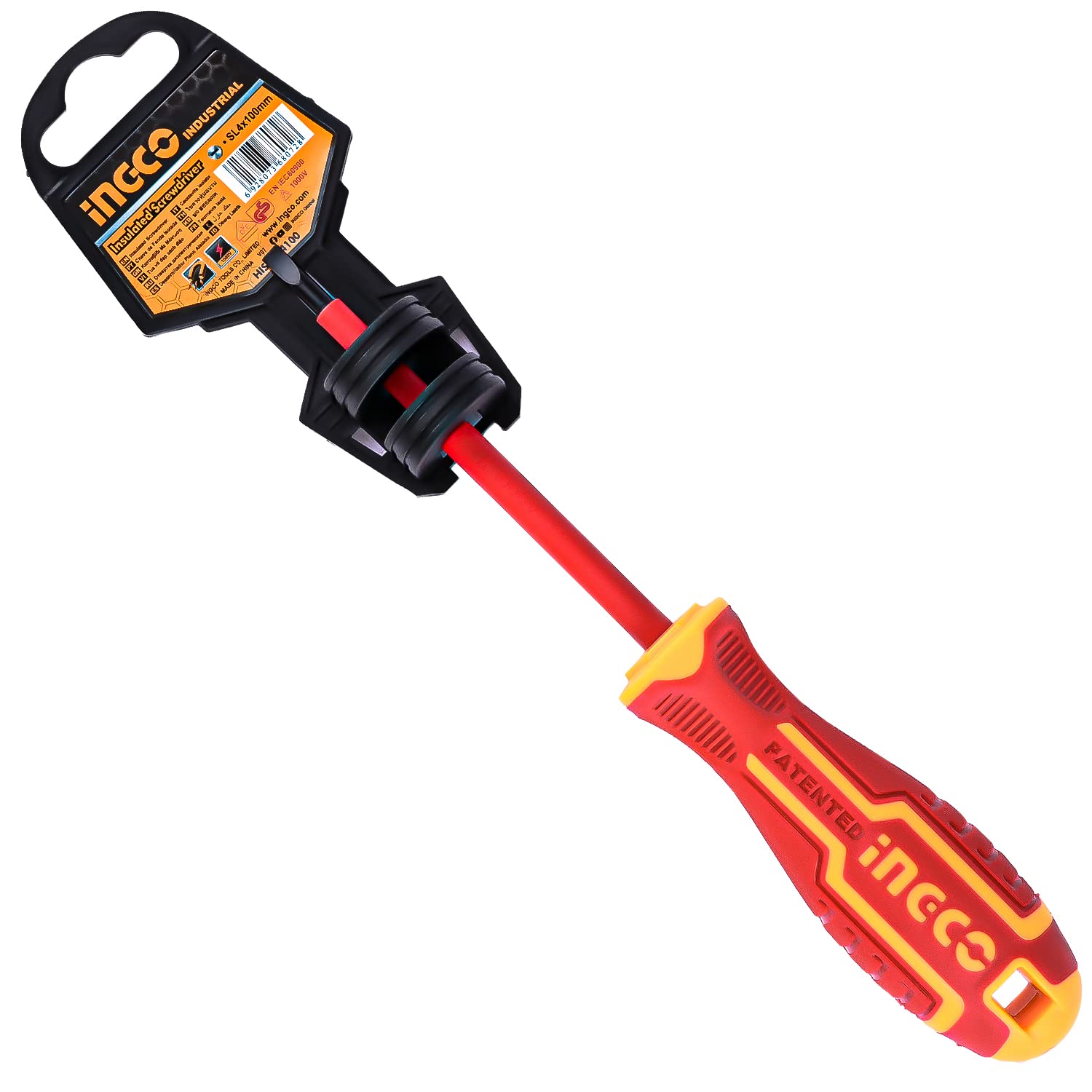 INGCO HISD81PH2100 Insulated Screwdriver 1/4 Inch Repair Tool Cushion ...