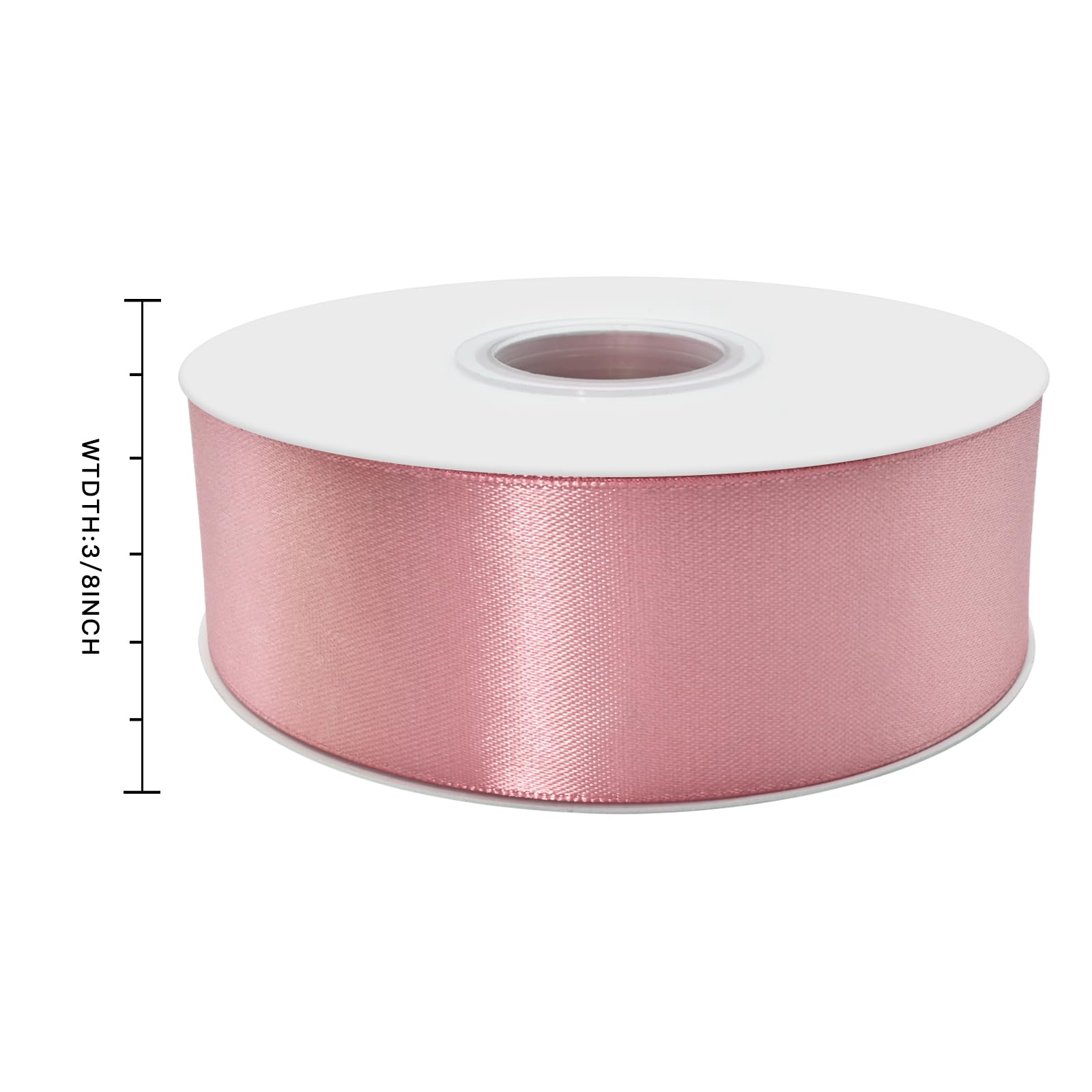 Snapklik.com : Double Face Dusty Pink Satin Ribbon 1-1/2 Inch X 50 ...