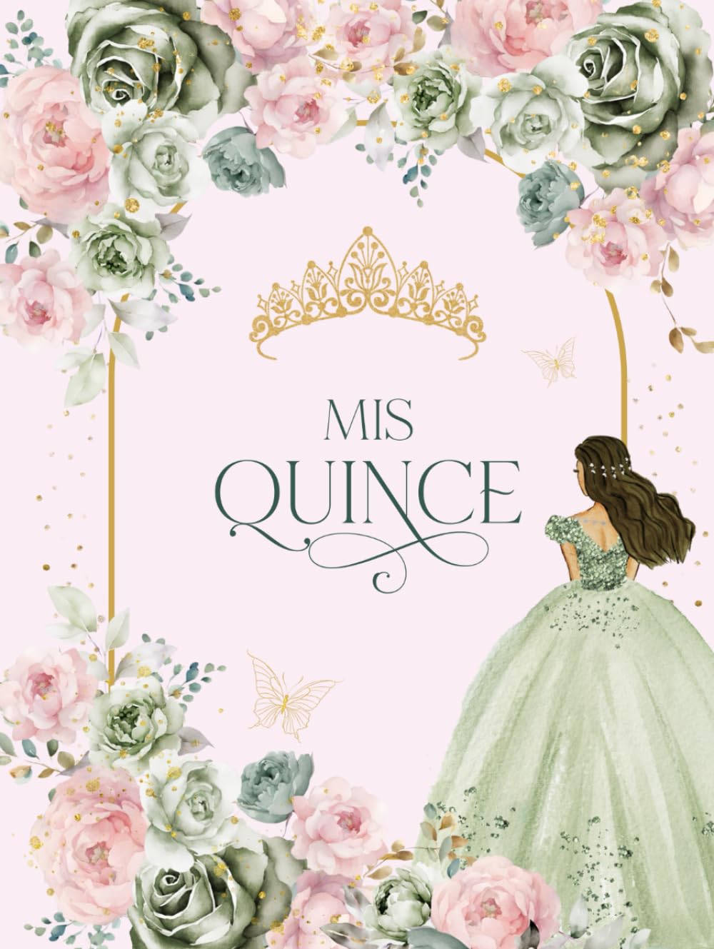 Amazon.com: Mis Quince: Sage Green and Light Pink 15th Birthday ...