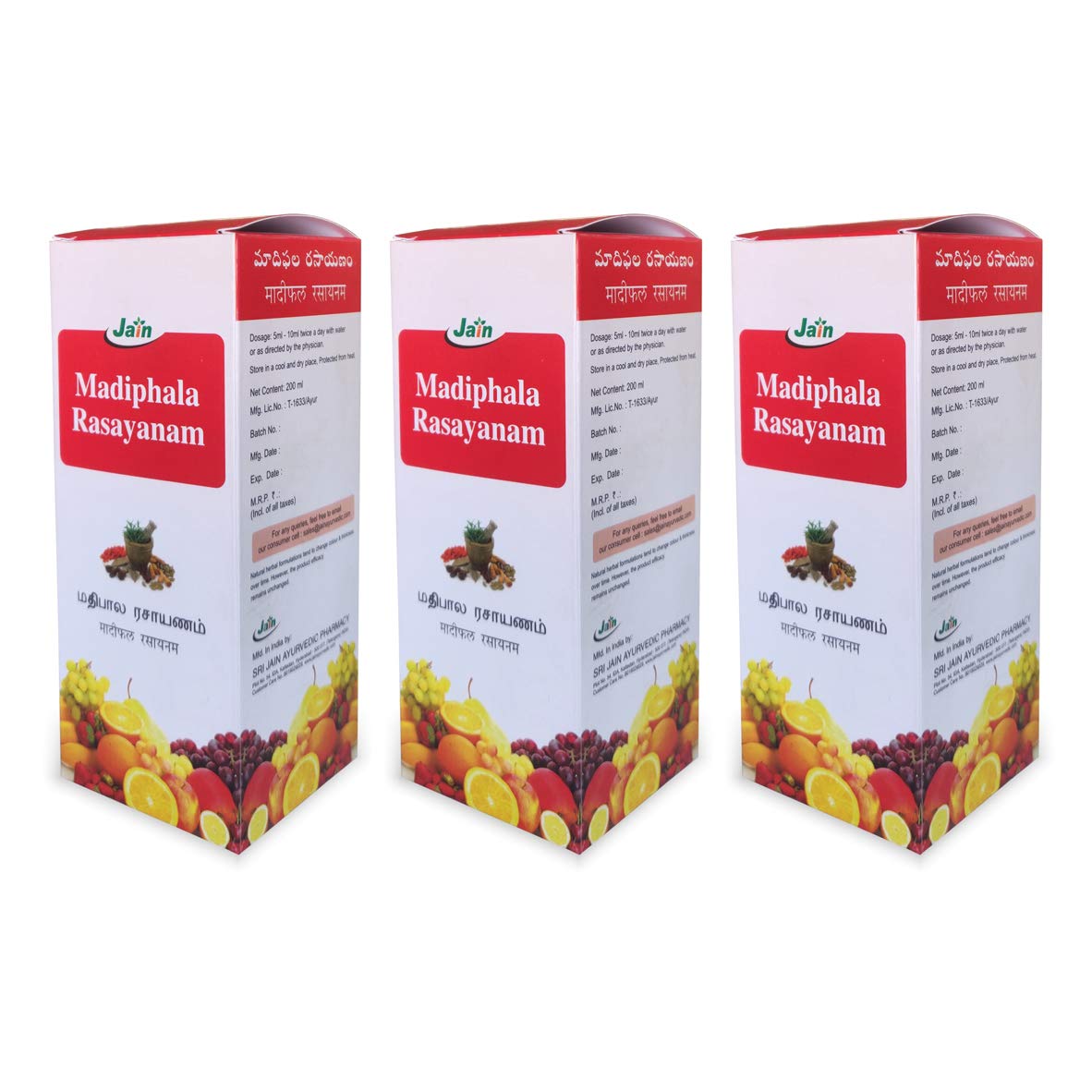 Buy Jain Madiphala Rasayanam 200 ml (Pack of 3) Online at Low Prices in ...