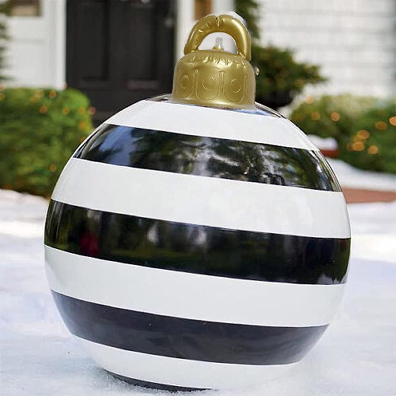 Amazon.com: 24 inch Large PVC Inflatable Christmas Decorated Ball ...
