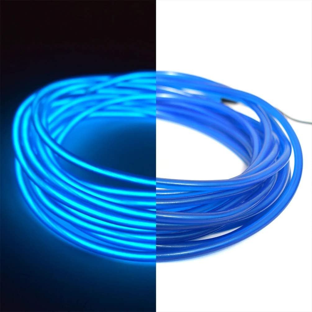 Amazon.com : 1-Pack 10m/32.8ft Blue Neon LED Light Glow EL Wire - 5 mm ...