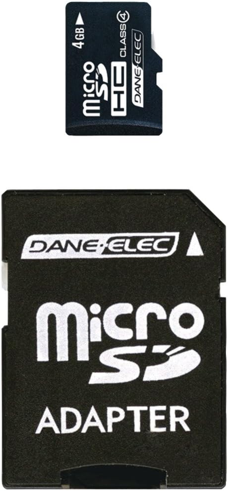 Amazon.com: Dane-Elec 4GB microSD Card with SD Adapter : Electronics