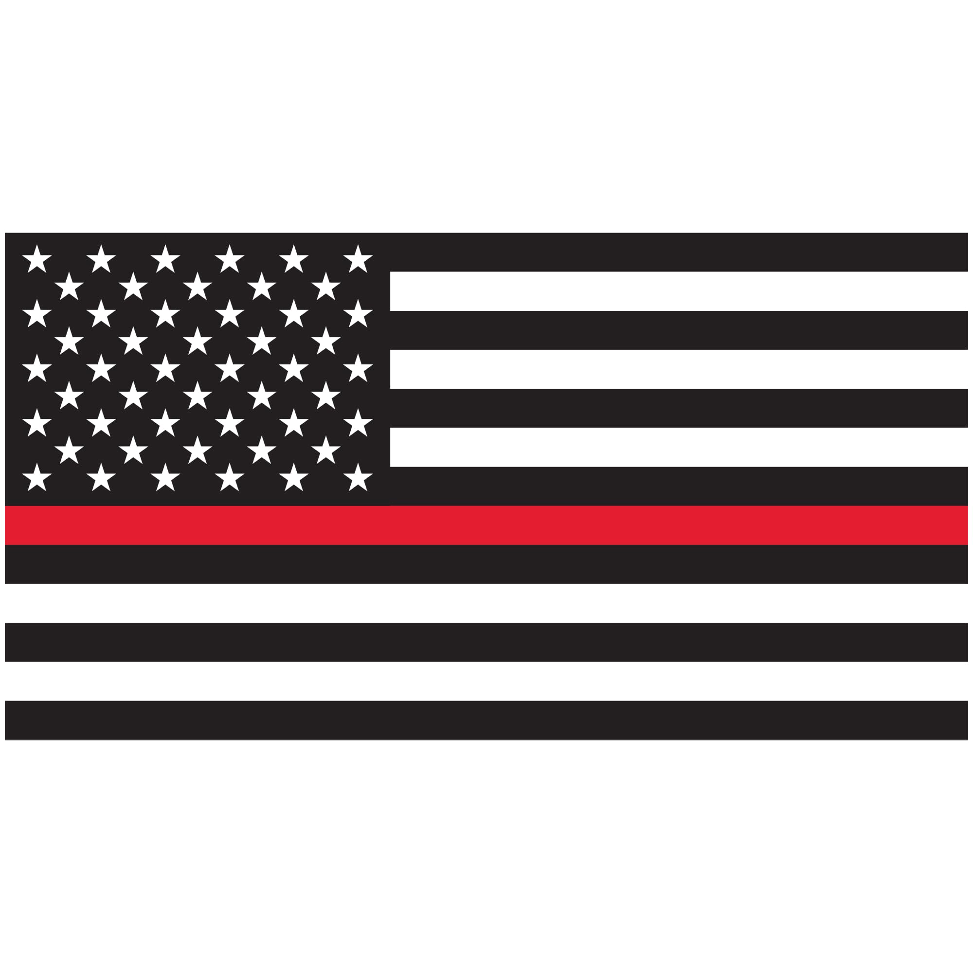 Amazon.com - Stickios Thin Red Line Sticker - Firefighter Flag Sticker ...