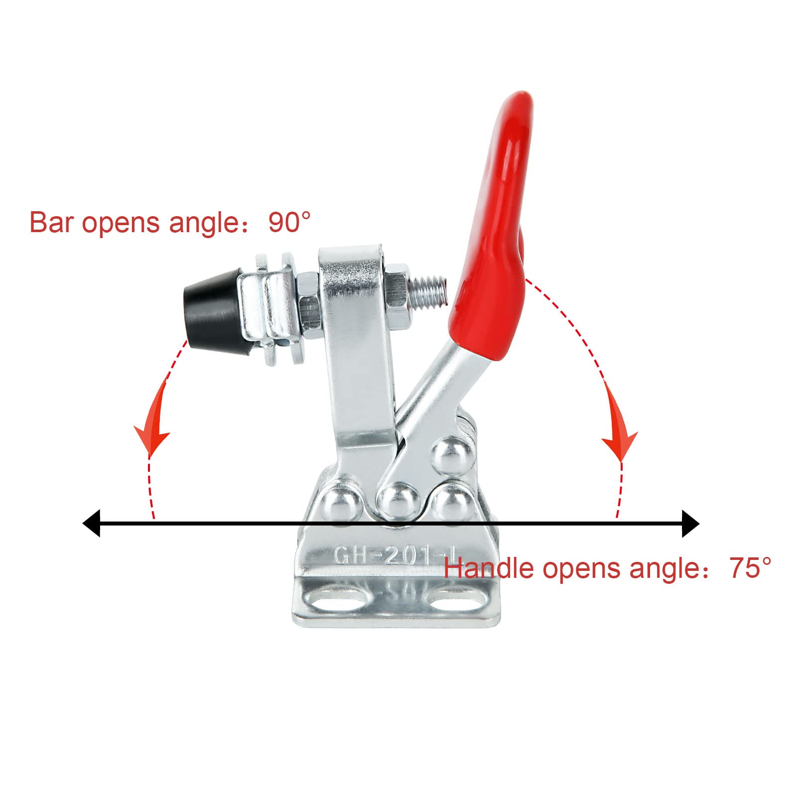 Snapklik.com : 16 Pack Toggle Clamp, Small Toggle Clamps 60lb Holding ...