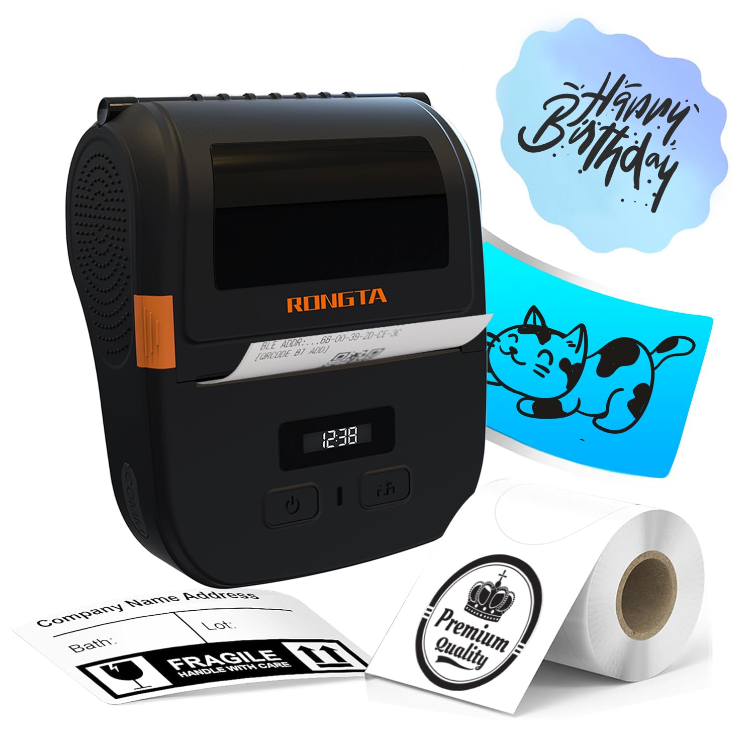 Amazon.com: Bluetooth Label Maker, Portable Label Maker 0.78-3.14 inch ...