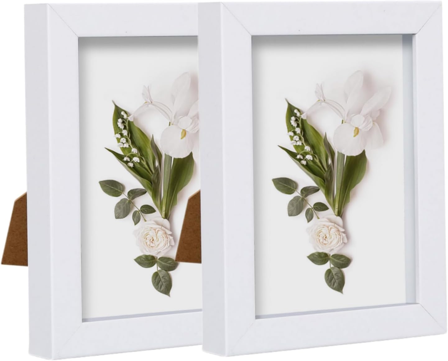 Amazon.com: 5” x 5” Unfinished Wooden Shadow Box Picture Frame by Make ...