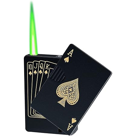 Amazon.com: Deck of Cards Shaped Lighter - Unique Refillable Novelty ...