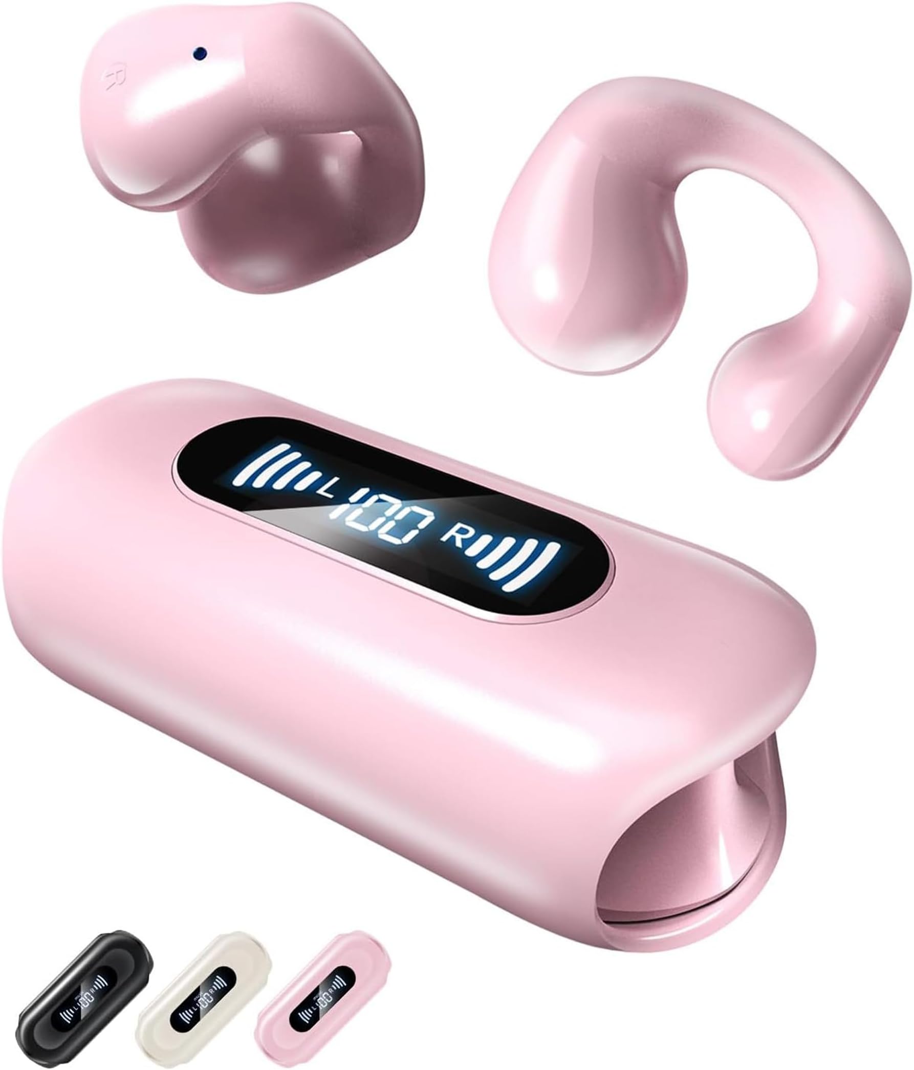 Amazon.com: King Lucky i20mini Open Ear Clip on Earbuds Wireless ...