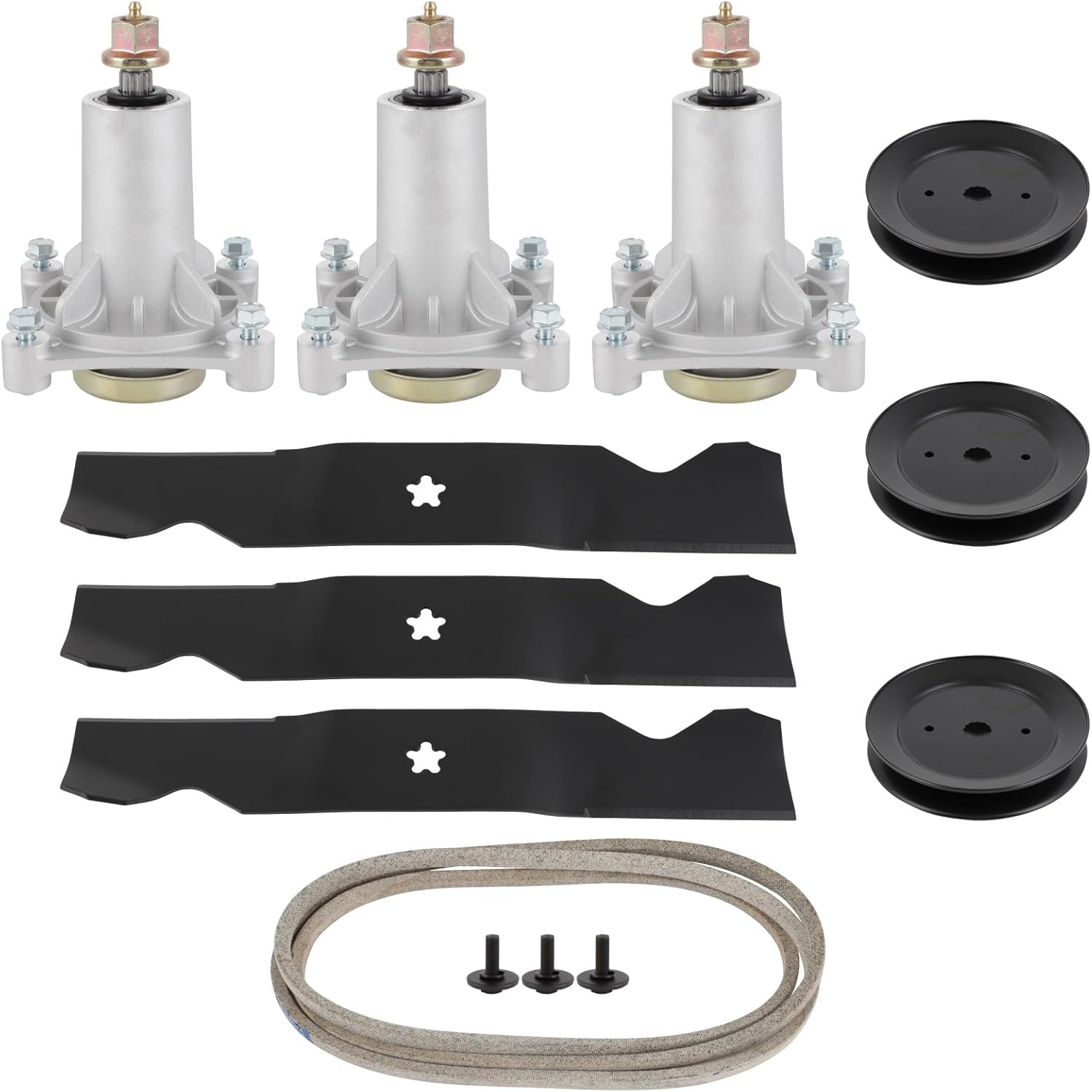 Amazon.com : OCPTY Lawn Mower Deck Rebuild Kit 54", Mower Blade Rebuild Kit Fit for Husqvarna ...