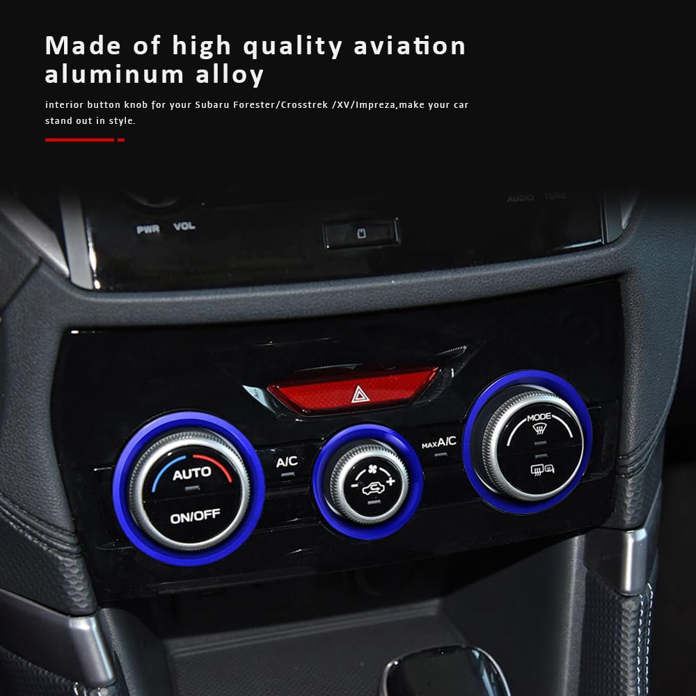 Snapklik.com : Auovo AC Climate Control Knob Outer Ring Covers ...