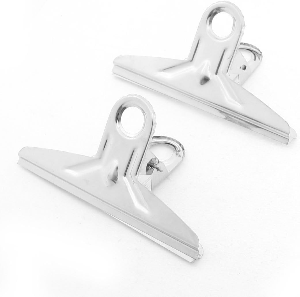 Office Home School Spring Loaded Stainless Steel Paper Clips Clamps 2 ...