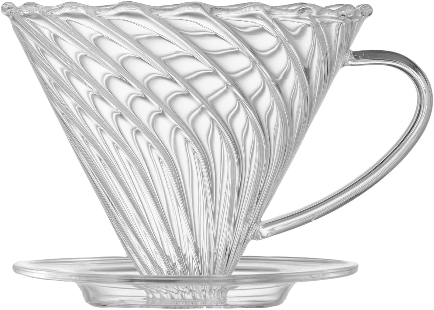 Amazon.com: Mozacona 2pcs Glass Funnel Pour Over Coffee Filters,Coffee ...
