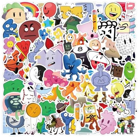 Amazon.com: Bfdi Stickers 100Pcs Battle for Dream Island Stickers for ...
