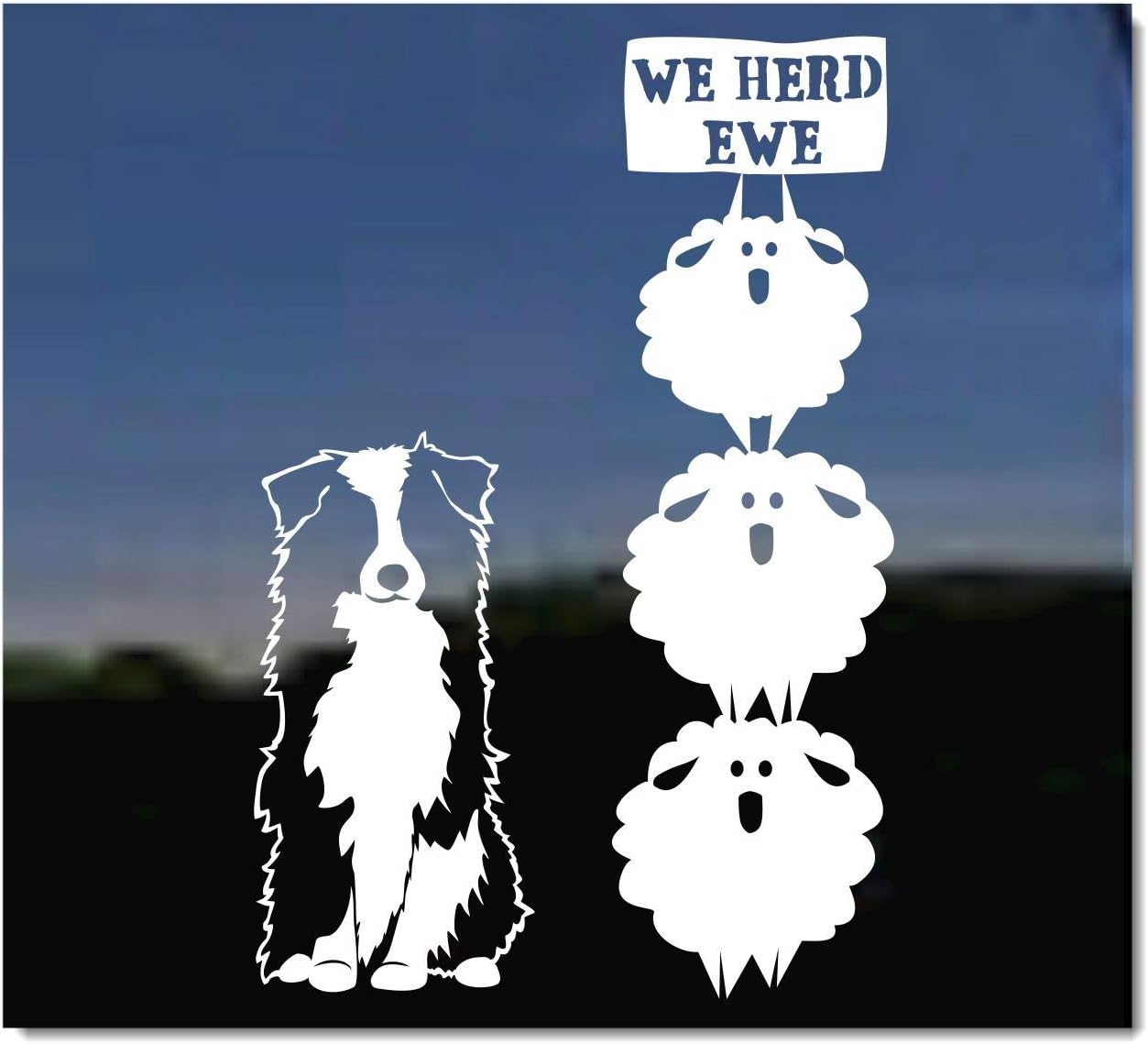 Amazon.com: Australian Shepherd Aussie Dog Vinyl Window Decal : Sports ...