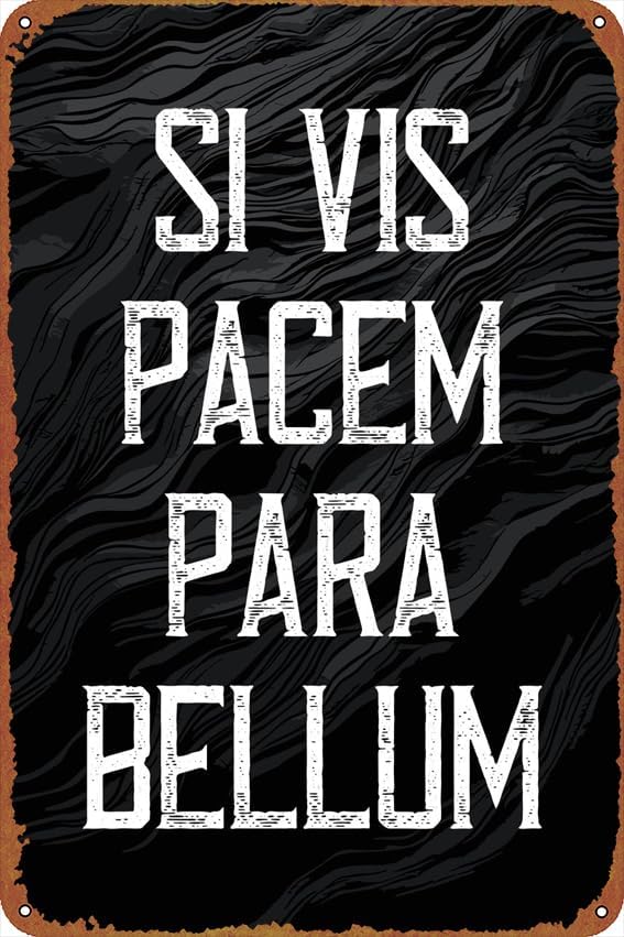 Amazon.com : Si Vis pacem Para Bellum Self-Improvement Posters Tin ...