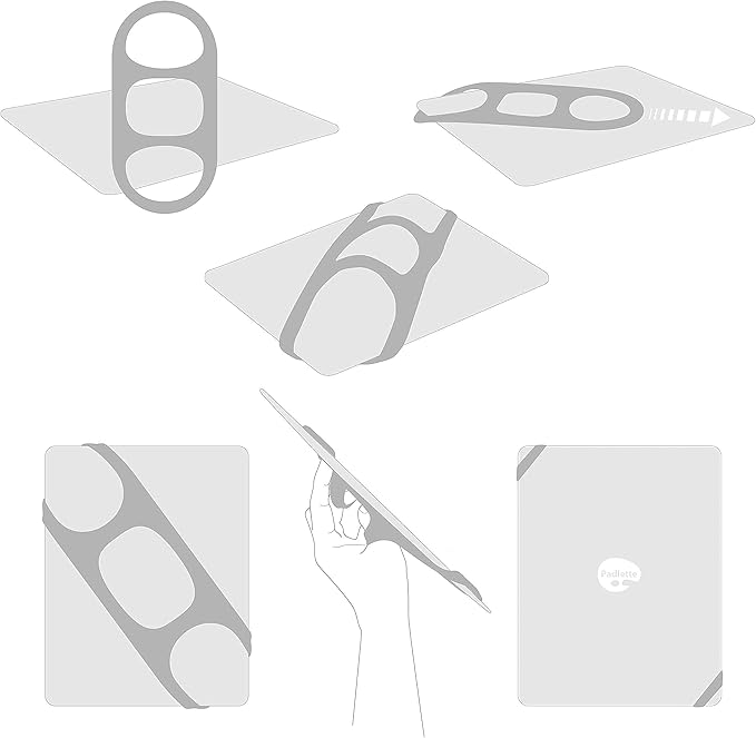 Amazon.com: Padlette Tablet Handle, Holder, Grip for iPad Kindle Fire ...