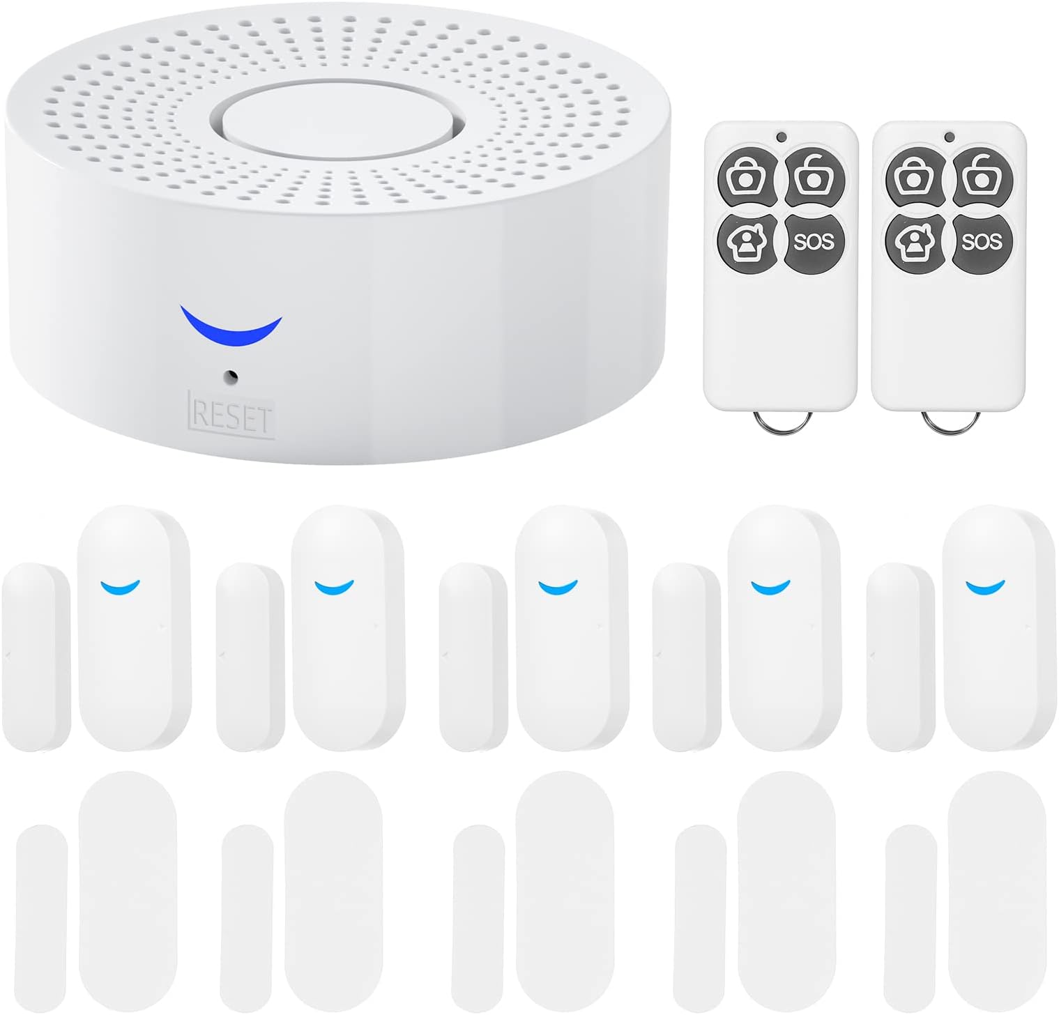 Tuya Sensor de puerta WiFi: Alarma de seguridad inalámbrica, compatible ...