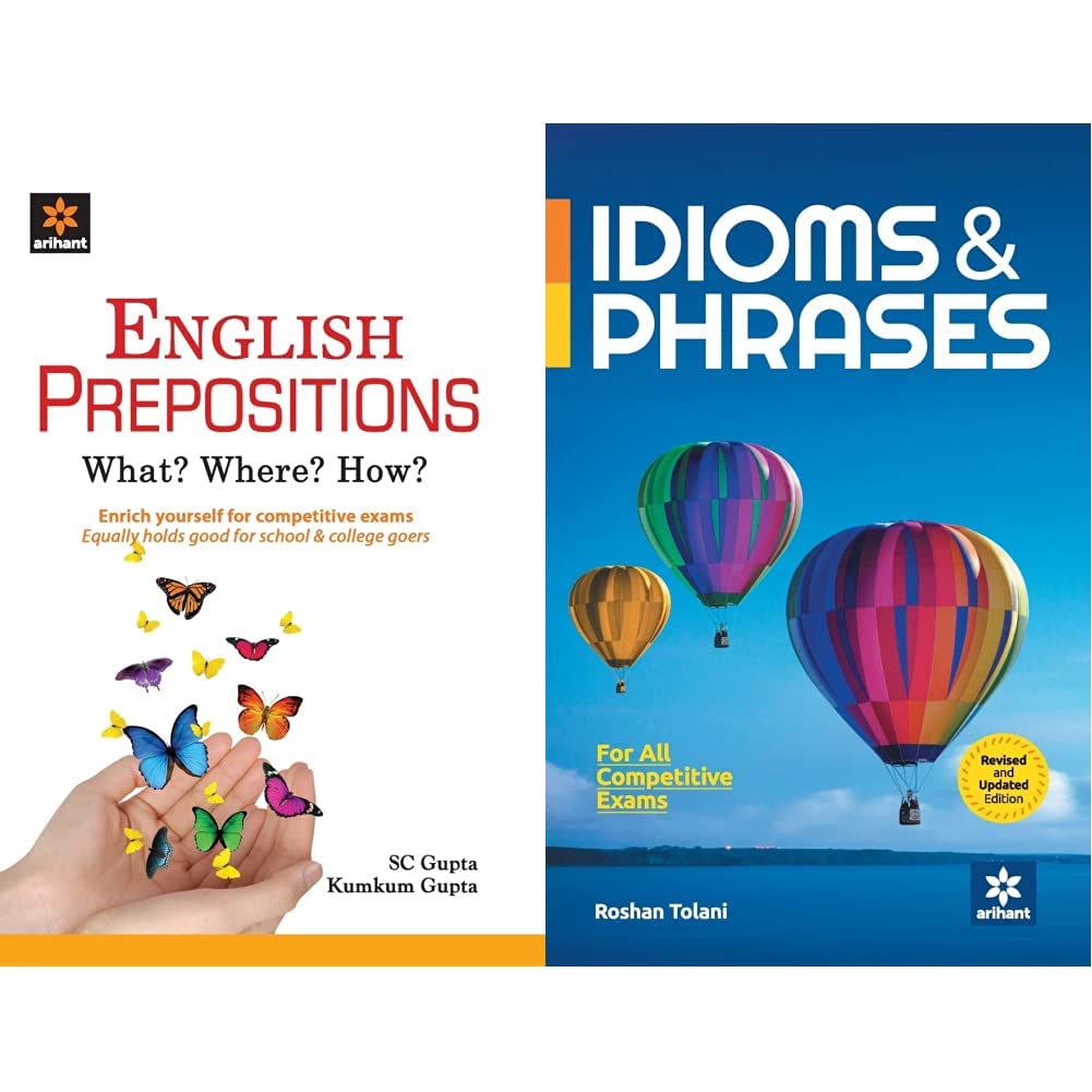 Buy English Prepositions What?Where?How? + Idioms & Phrases (Set of 2 ...