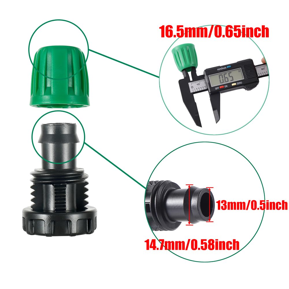 Snapklik.com : 15 Pcs 1/2 Inch Irrigation Tubing End Plugs Drip ...