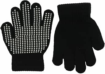 Amazon.com: Magic Warm Kids Gripper Gloves in Black, size: One Size ...