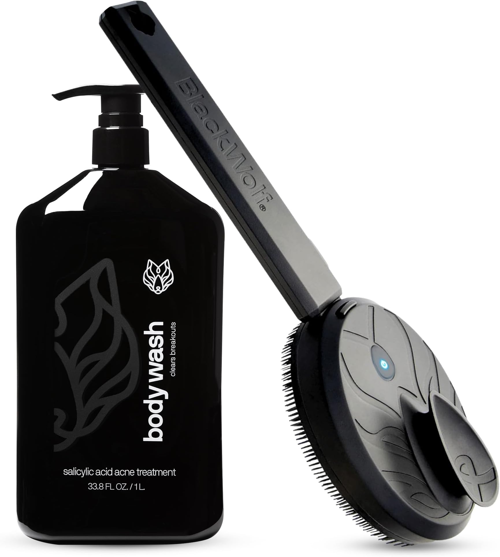 Amazon.com : Black Wolf Vibrating Face & Sonic Body Scrubber & Charcoal ...