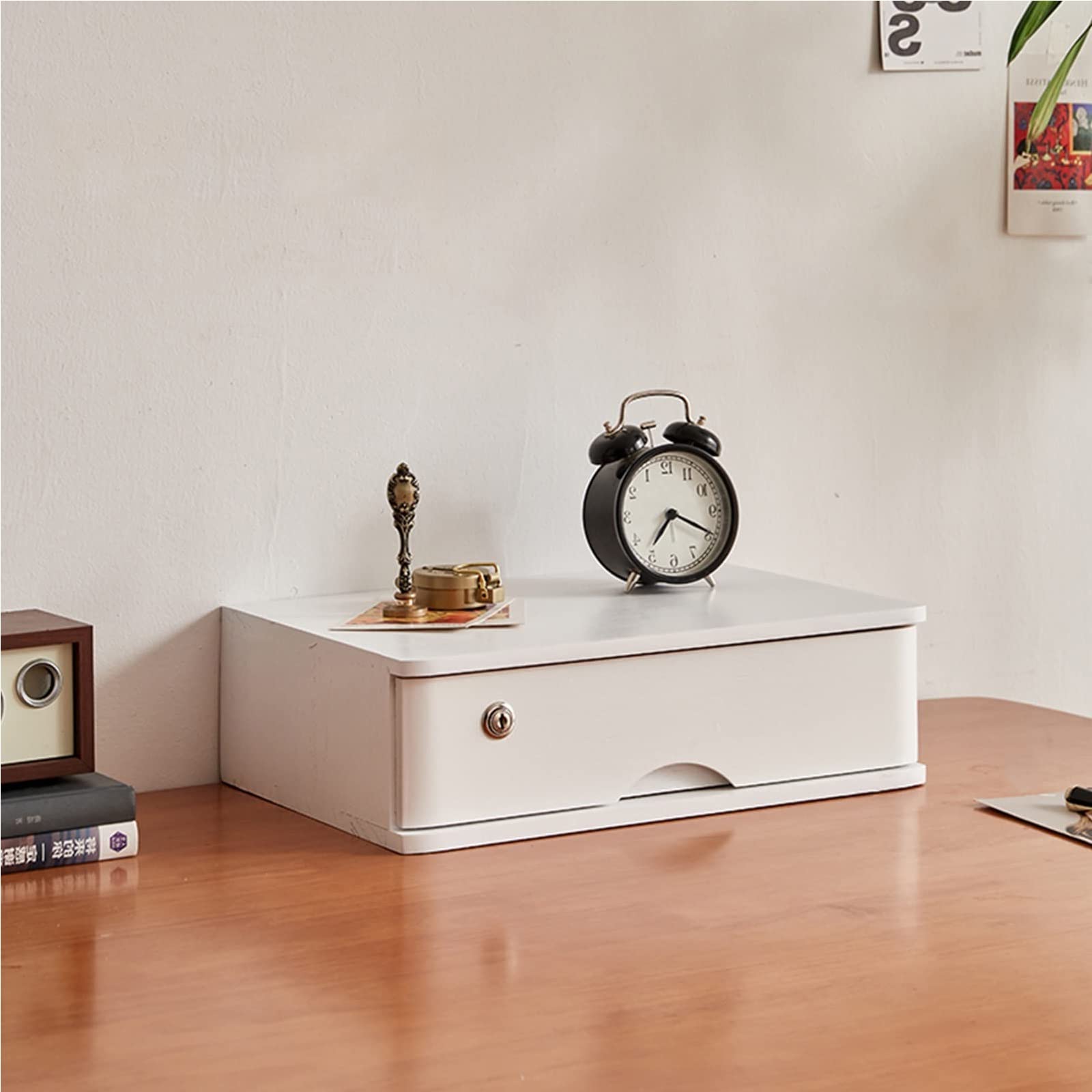 Amazon.com: Solid Wood Storage Box - Desktop File Cabinet, With Lock ...