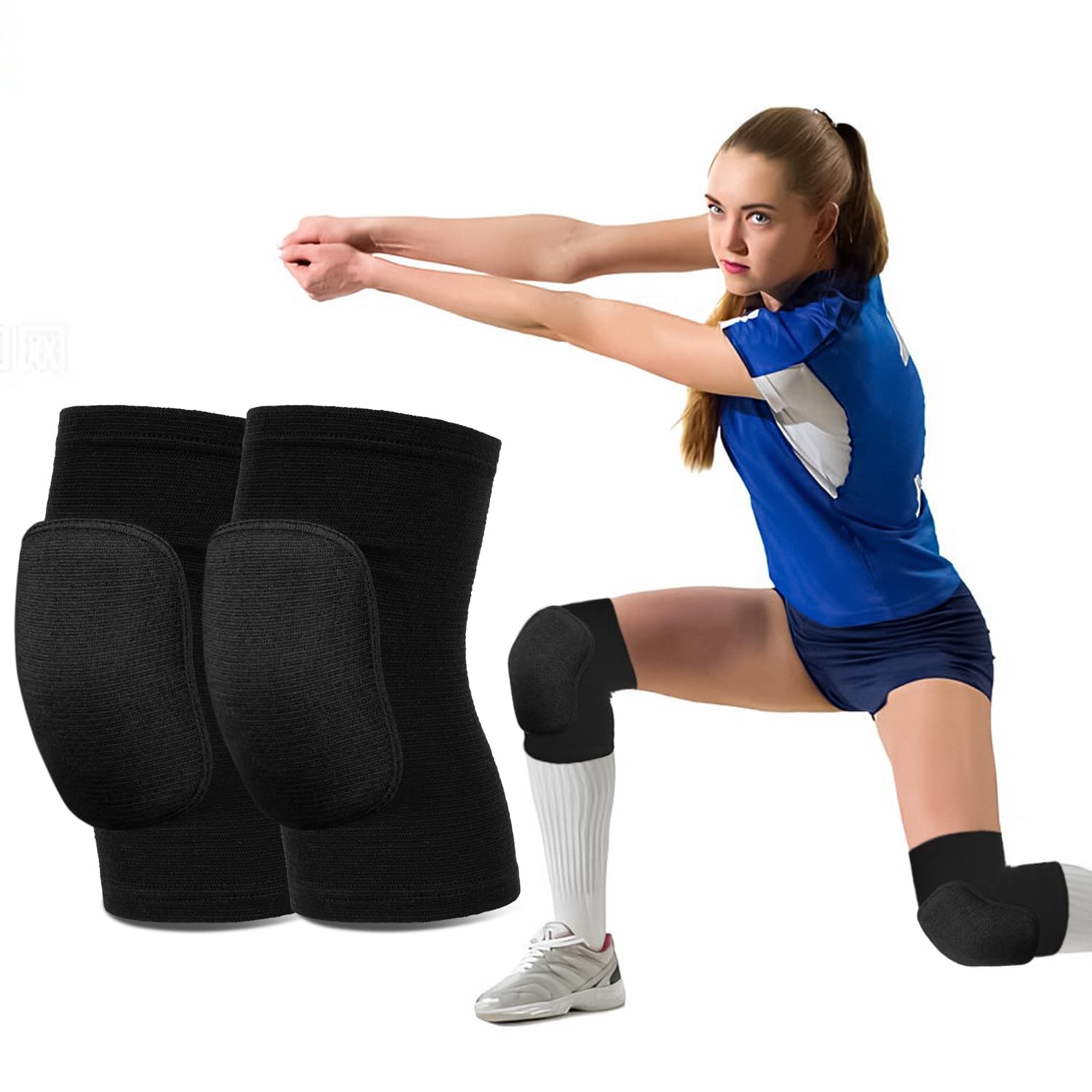Volleyball Knee Pads,Knee Pads Volleyball with Thick Foam Padding for ...