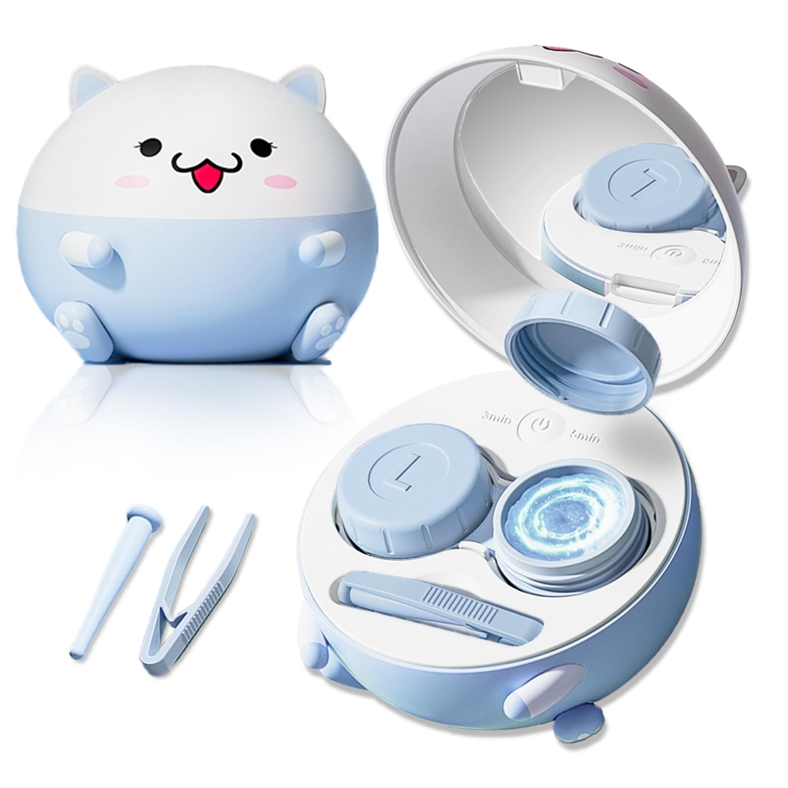 Amazon.com: Vastsoon Cute Contact Lens Cleaner, Contact Lens Case ...