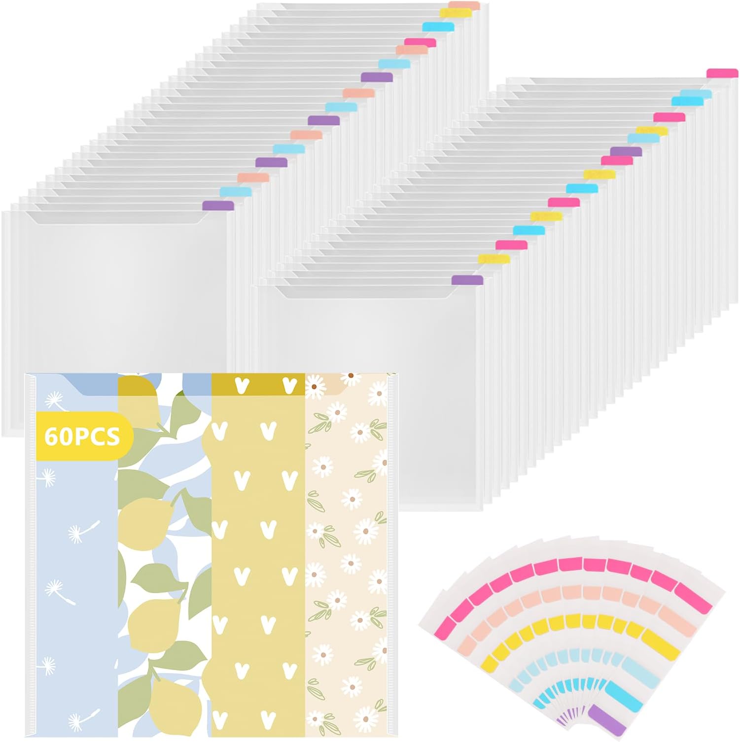 Amazon.com : DEXLALA 60 PCS Scrapbook Paper Storage Organizer with 120 ...