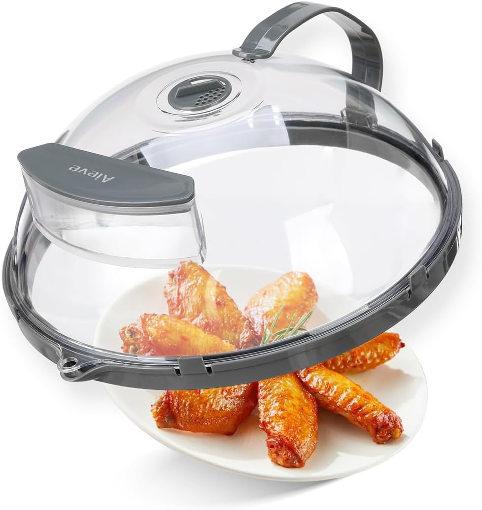 Amazon.com: Aieve Microwave Splatter Cover with Water Tank, Microwave ...