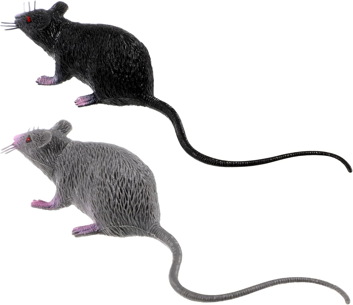 Amazon.com: PRETYZOOM 2PCS Fake Rat Fake Mouse Plastic Squeezable Rats ...