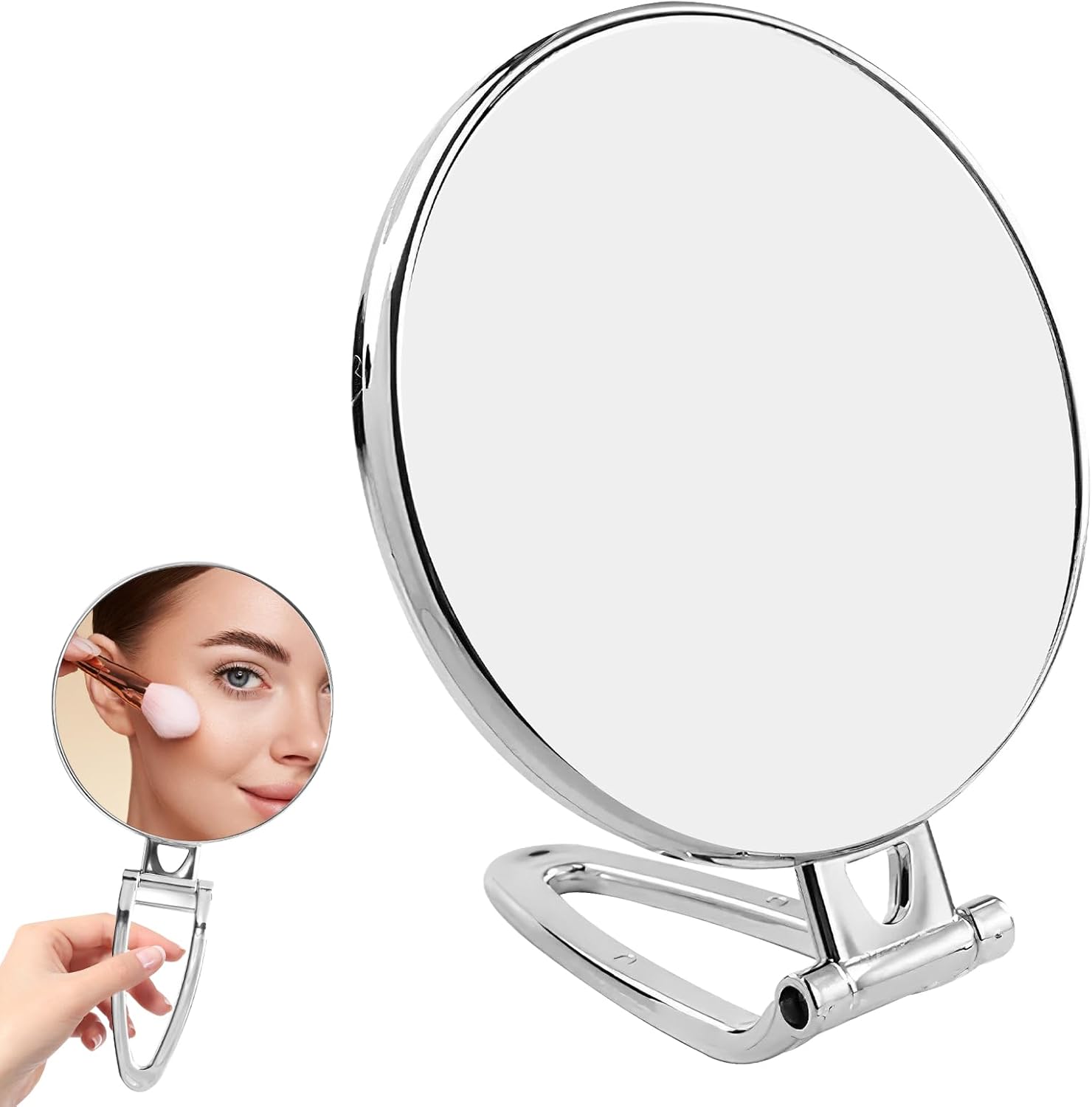 Travel Magnifying Mirror Folding 30x, Portable Hand Held Mirror with ...